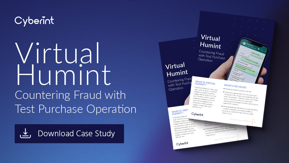 Virtual Humint Countering Fraud with Test Purchase Operation-Case Study